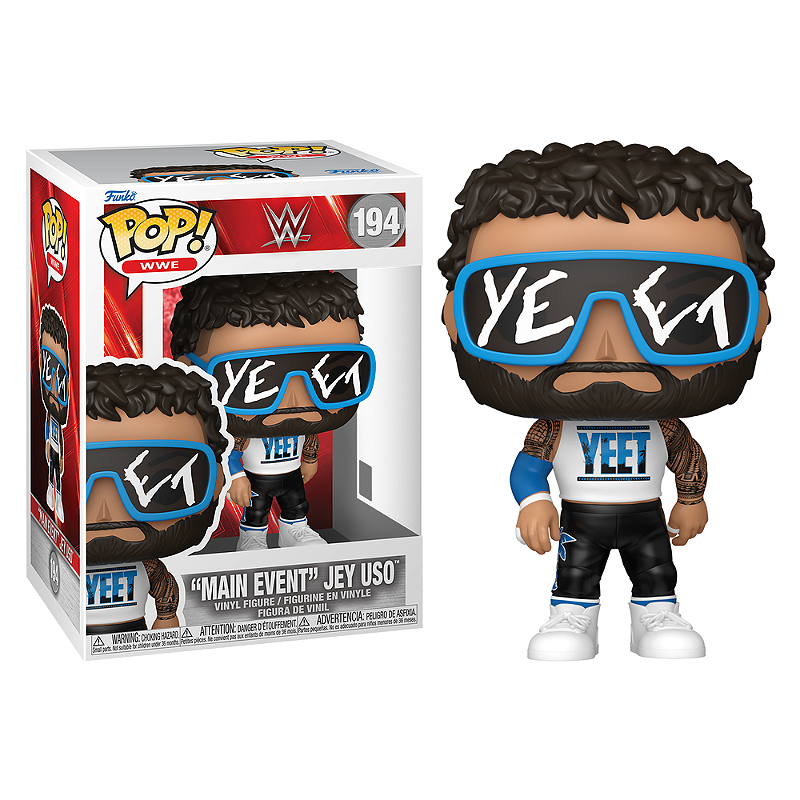 Funko Pop! WWE Main Event Jey Uso 194 Original Colecionavel - Moça do ...