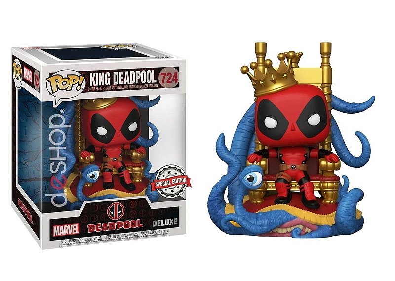 Funko Pop! Marvel King Deadpool 724 Exclusivo Original Colecionavel ...