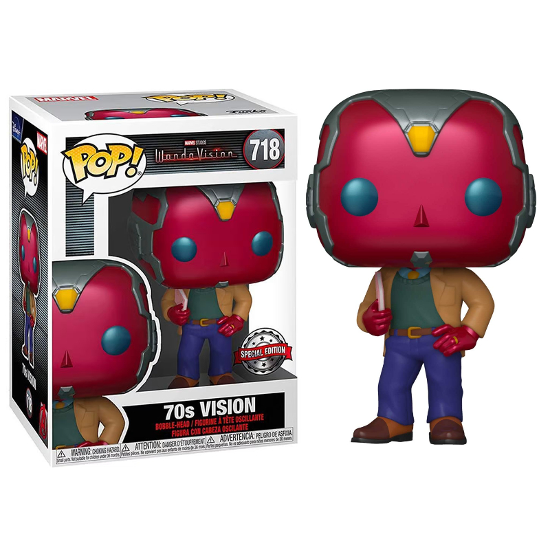 Funko Pop! Wanda Vision 70's Vision 718 Exclusivo Original - Moça do ...