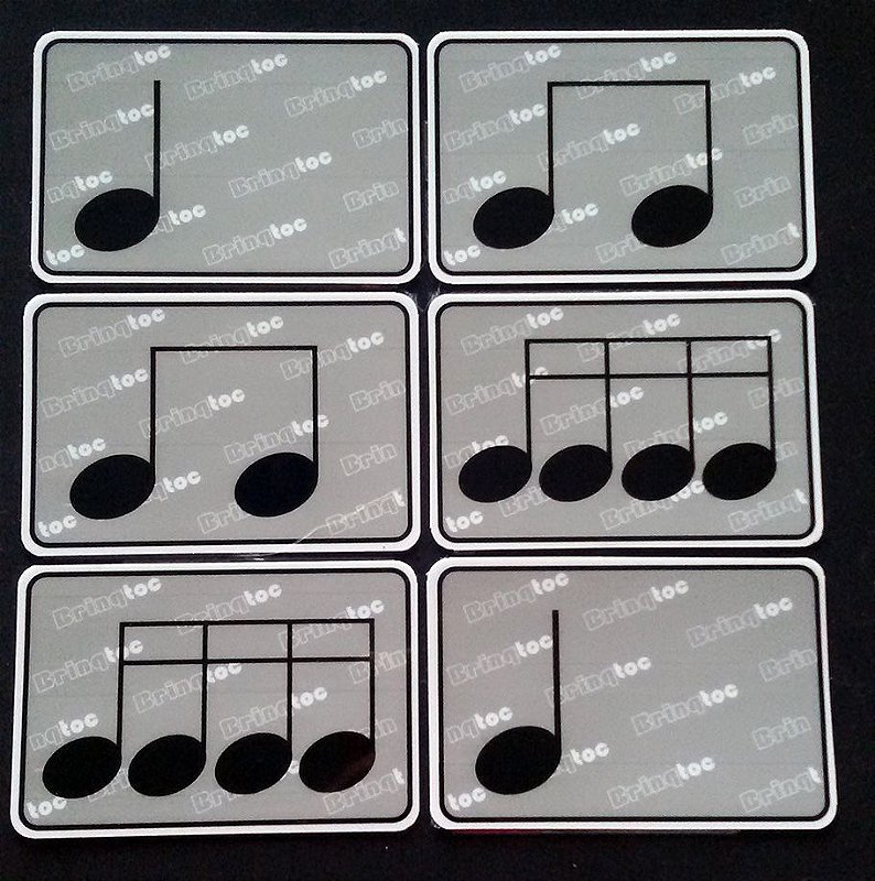 FIGURAS MUSICAIS GRANDES PAR - Brinqtoc - Pedagógicos musicais