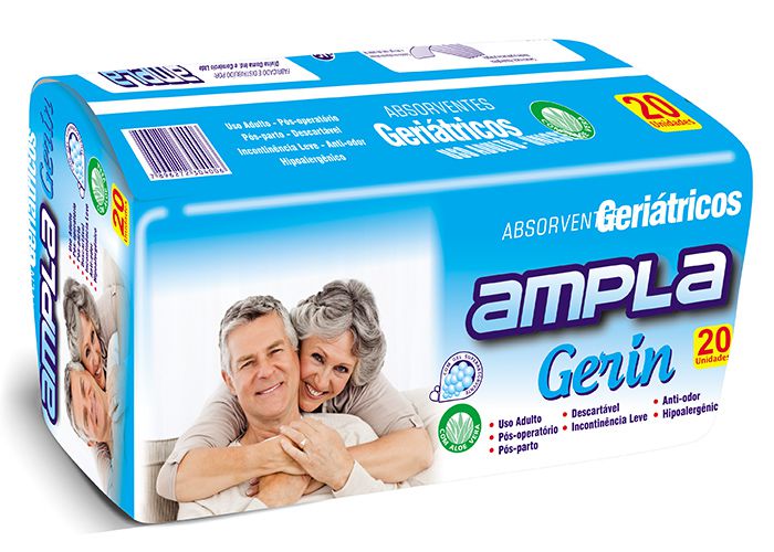 Absorventes geriátricos Ampla Gerin - FRALDAS A PREÇO DE FÁBRICA
