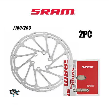 DISCO DE FREIO SRAM AVID 203 - 180 MM (PAR) - Technobike