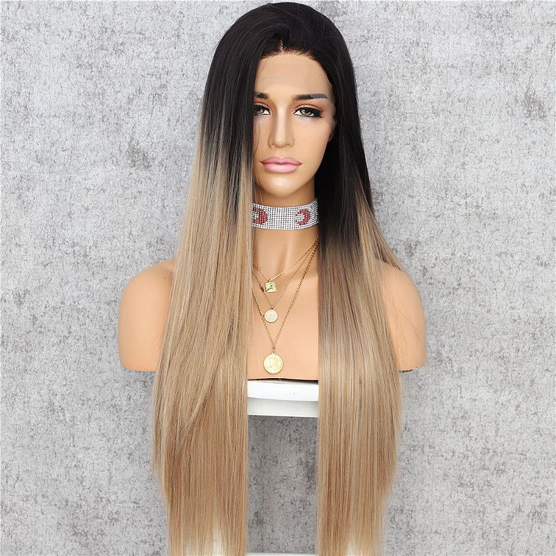 LACE FORNT MELISSA LOIRO ESCURO COM RAIZ LONGA - Perucas Martinez