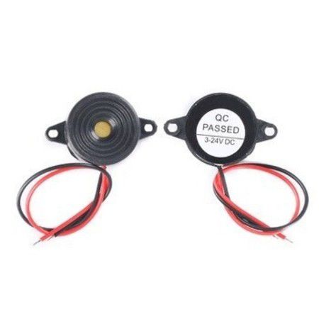 BUZZER ALARME C/ ALTO DECIBEIS - 95dB 3-24V - RS Robótica