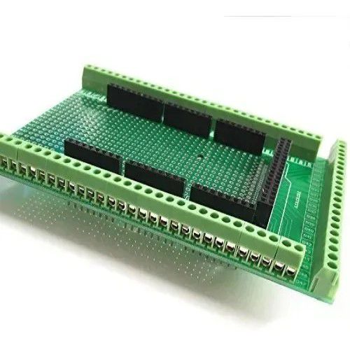 PLACA BORNE DE EXTENSAO SHIELD PARA ARDUINO MEGA - MONTADO - RS Robótica