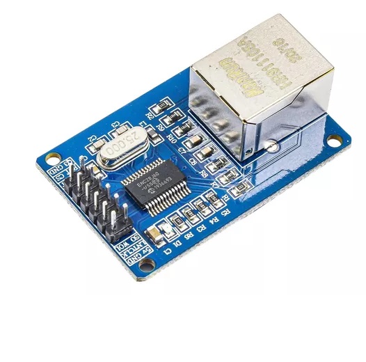 MODULO ETHERNET ENC28J60 MODELO LARGO 12 PINOS - RS Robótica
