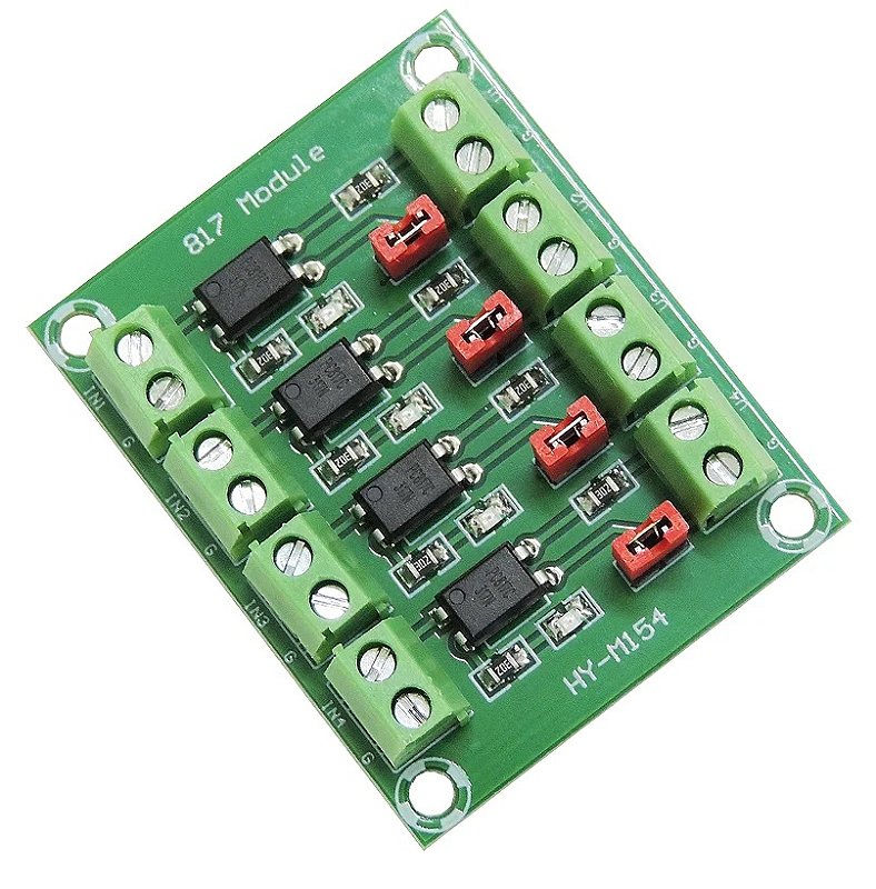 MODULO OPTOACOPLADOR 4 CANAIS PC817 - RS Robótica