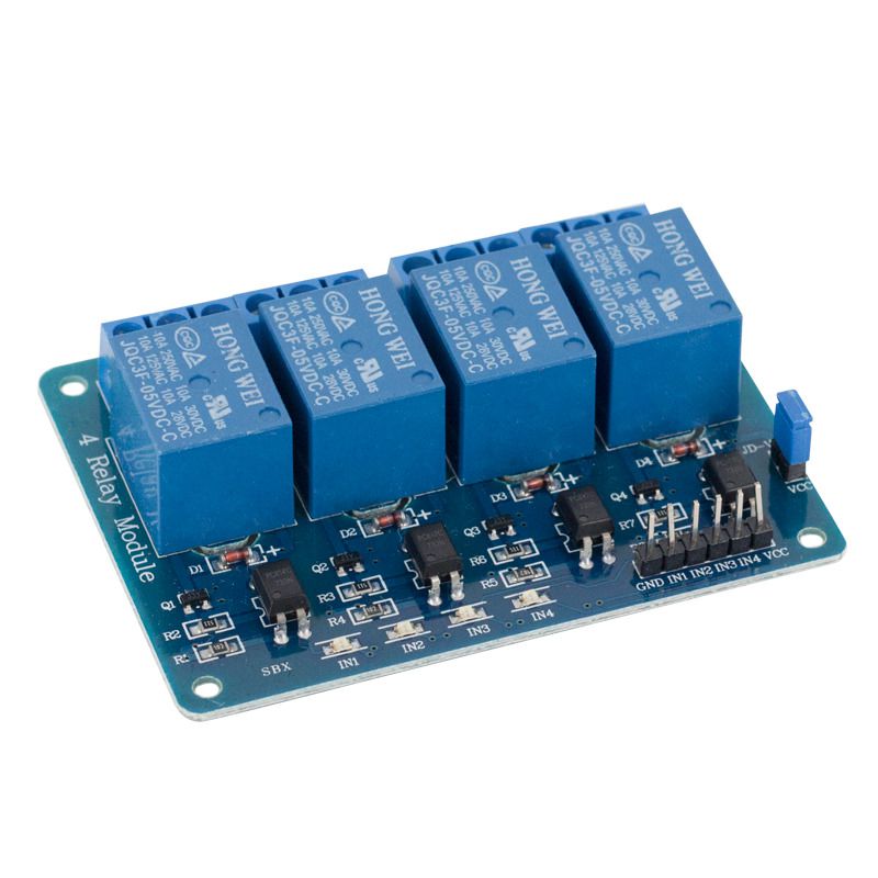 MODULO RELE 4 CANAIS - RS Robótica
