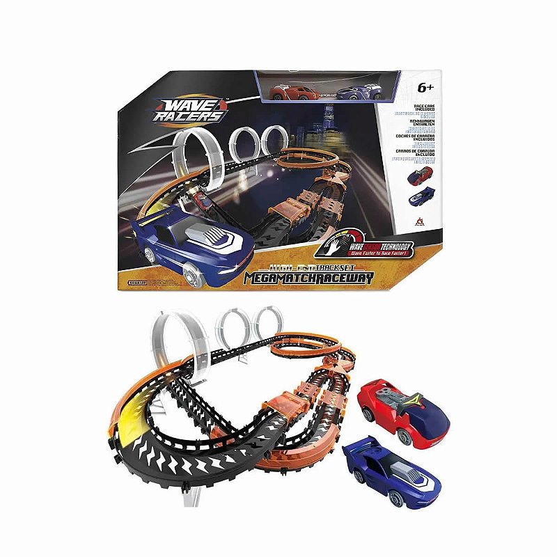 Hot Wheels Wave Racers Mega Match Way - Pista E 2 Carrinhos - ZOOM ...