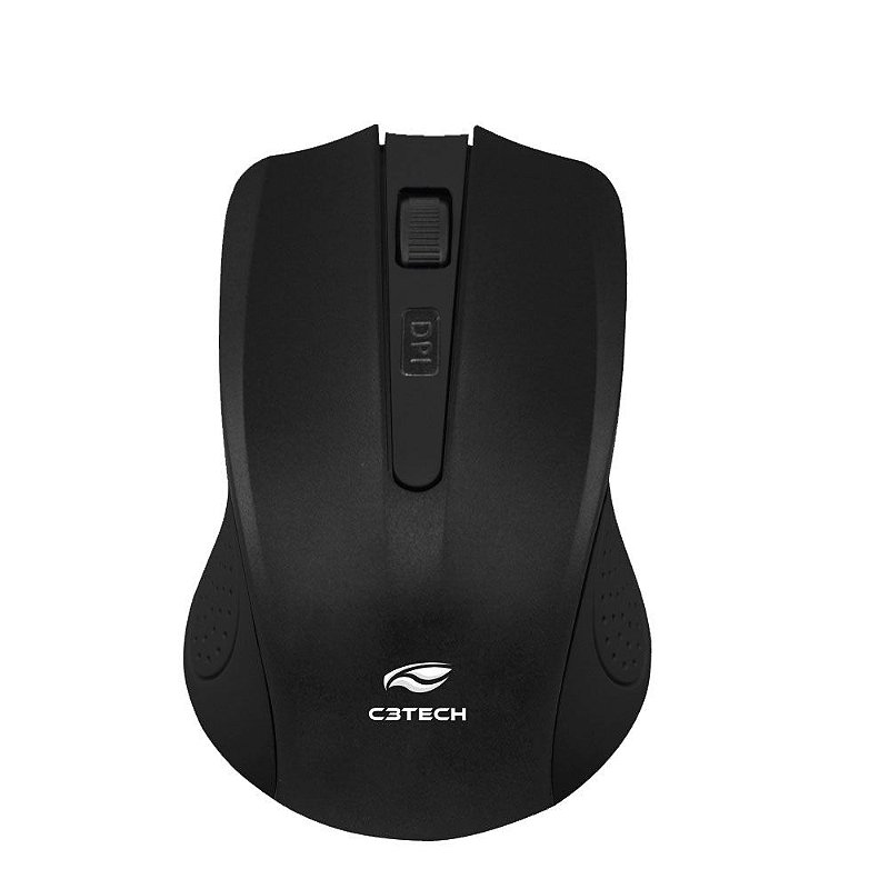 Mouse Óptico Sem Fio 2.4ghz M-w20bk Usb Preto C3 Tech - Aztech Hardware