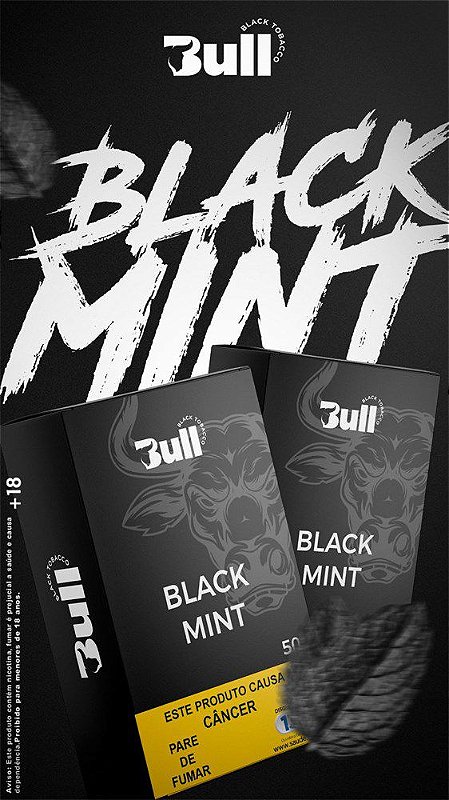 ESSENCIA BULL BLACK MINT 50G - Asia tabacaria