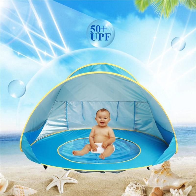 Piscina Tenda Praia Bebê Com Proteção Solar Infantil . - Zize Trekos ...