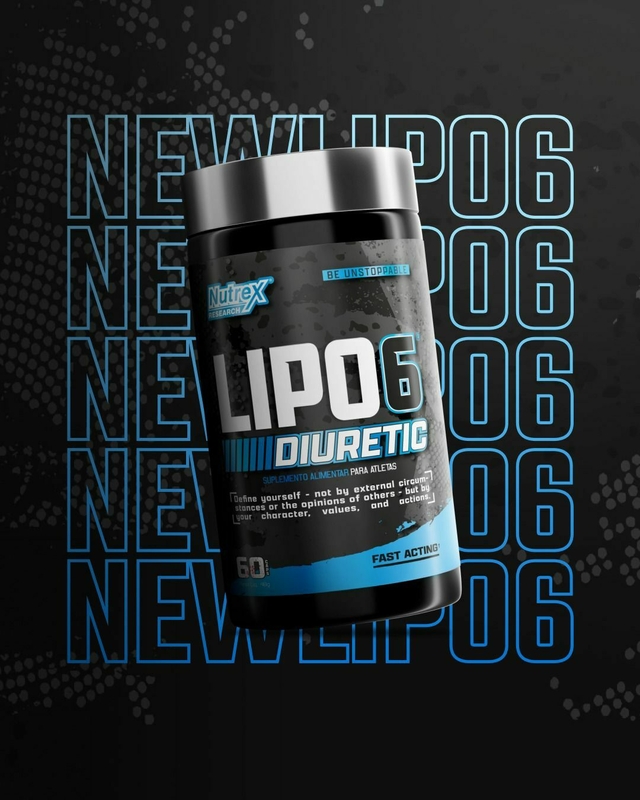 NUTREX LIPO 6 DIURETIC 60CAPS - Lifecenter suplementos