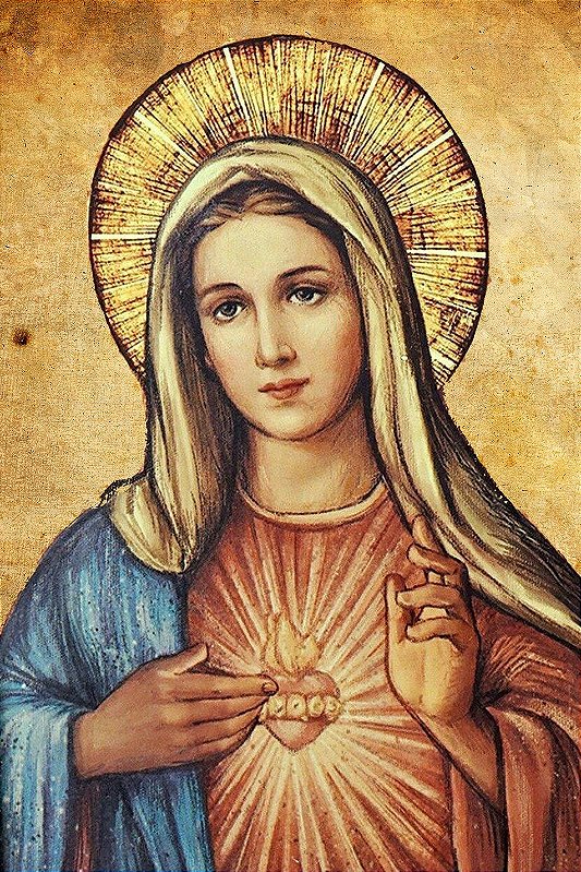 Ícone Imaculado Coração de Maria 2 - Ícones Católicos, Jogos, Velas ...