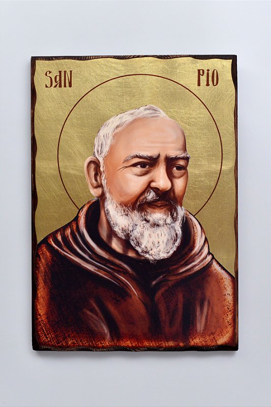 Icone Padre Pio - Ícones Católicos, Jogos, Velas, Tábuas e Presentes ...