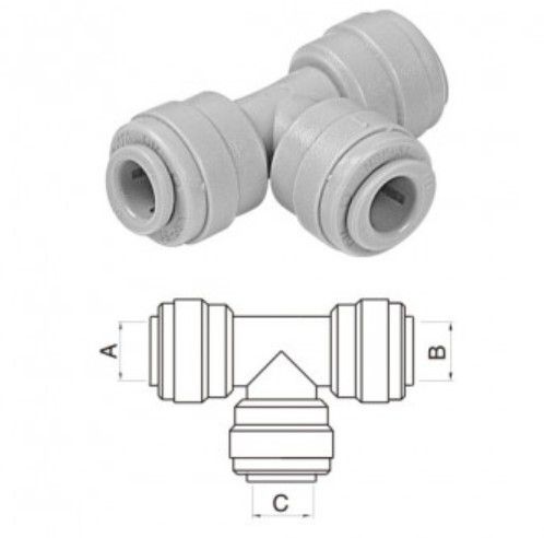 DMFit Engate Rapida T Uniao 3 Vias 3/8 ATU060606 - Bil Bil Beer Brewshop