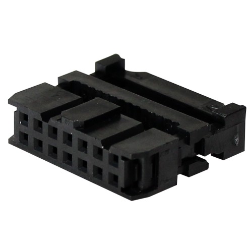 L-14 Conector Latch Femea 14vias (2x7) Preto Passo 2,54mm Metaltex ...