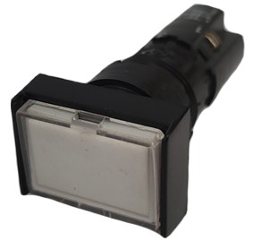 LU102/10 Botao 16mm Retangular Faceado com Rentencao Transparente 2na ...