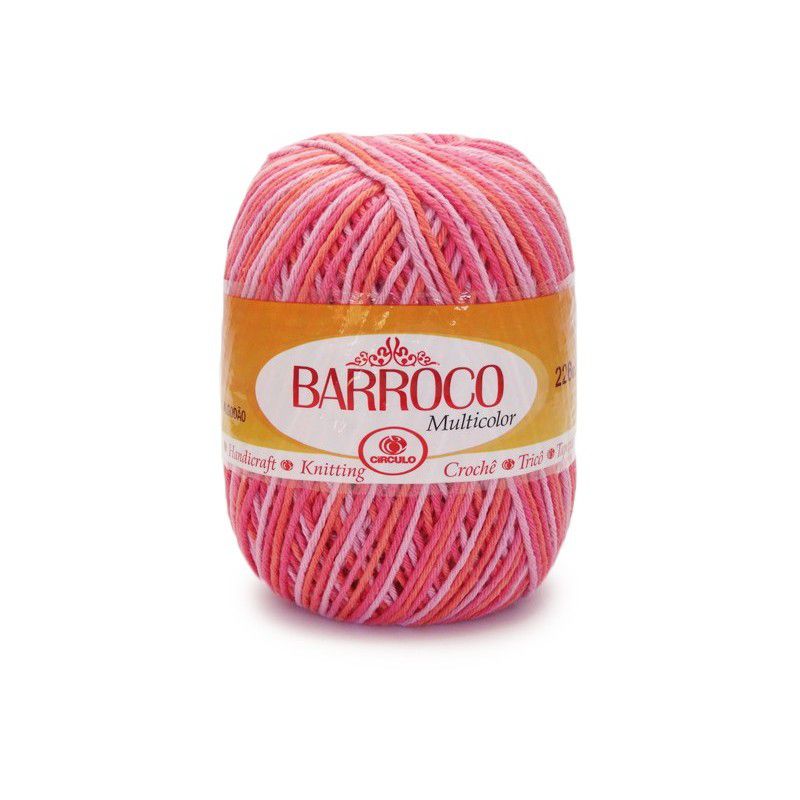 Barbante Barroco Multicolor N.6 200g Cor 9412 - Midala Armarinho ...