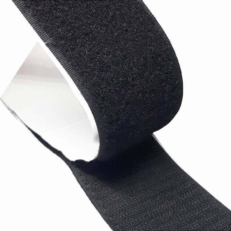 Velcro Adesivo Preto - Rolo Com 25 Metros - Midala Armarinho ...
