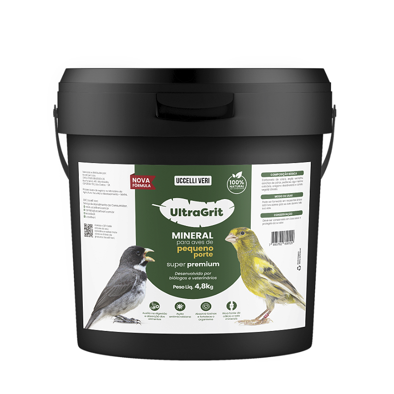 GRIT MINERAL PARA AVES DE PEQUENO PORTE - ULTRAGRIT - Avefood