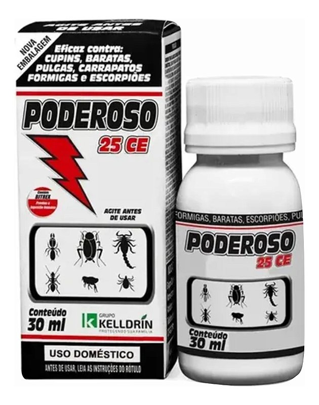 Inseticida poderoso Kelldrin Poderoso 25 Ce 30ml - Sens Agropet ...