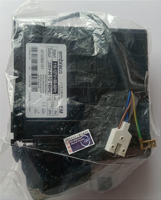 W10365157 - INVERSOR EMBRACO VCC3 1156 A4 A 11 WHP EECON COMP INVERTER ...