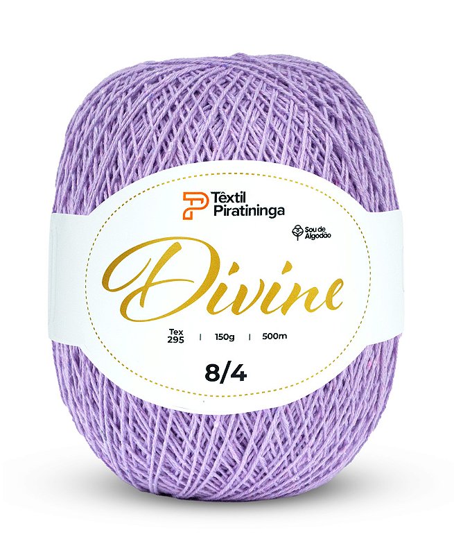 Barbante Divine Fio 8/4 Têxtil Piratininga 150g 500m - Lilás - Carmenn ...