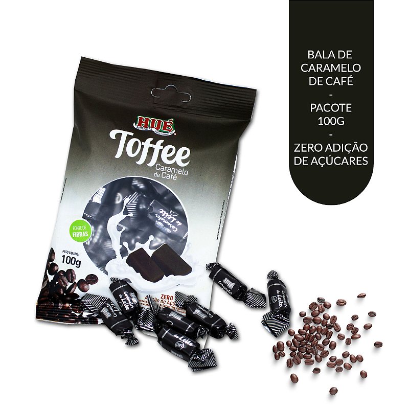 Toffee Caramelo de Café Zero Hué - Uai Minas Empório