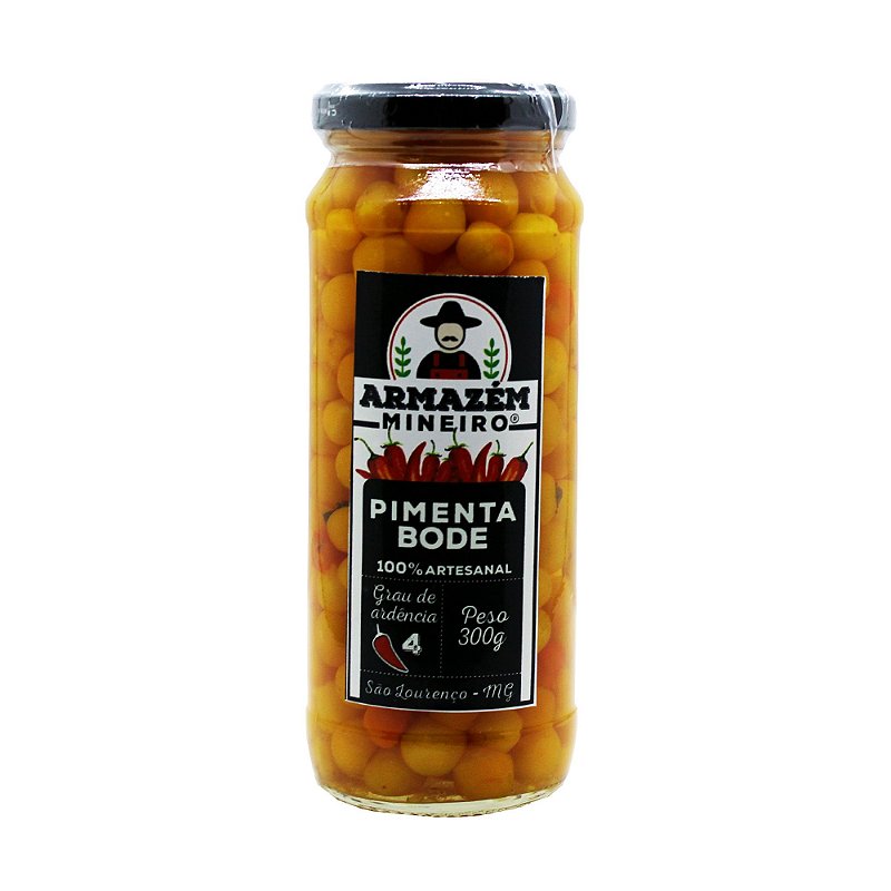 Pimenta Bode Amarela 300g Armazém Mineiro Grau de Ardência 04 100% Art ...
