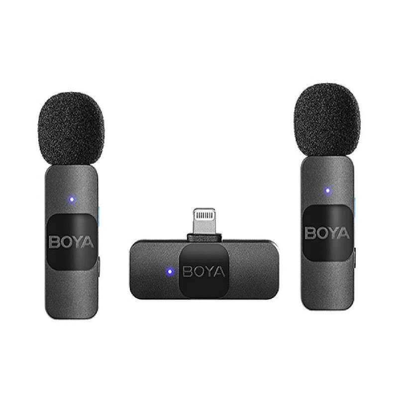 Microfone Boya By-V2 Lapela Sem Fio Wireless Conexão Lightning - Prime ...