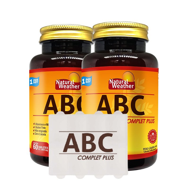 Polivitamínico - Abc Complet Plus 2 Unid - Natural Weather - 60 Compri ...
