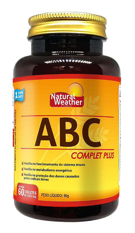 Polivitamínico - Abc Complet Plus - Natural Weather - 60 Comprimidos ...