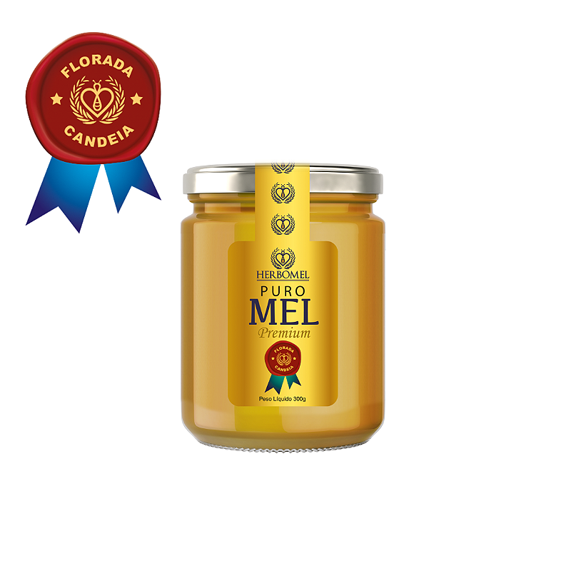 MEL PURO DE ABELHAS FLORADA CANDEIA 300g HERBOMEL NATURAL - HerboMel ...