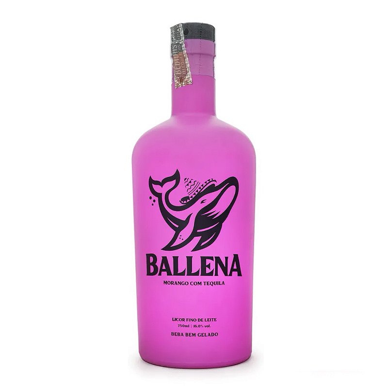 Licor Ballena Creme de Morango com Tequila - 750 ml - Bebidas BH Delivery - ZapVendas (31) 9. ...