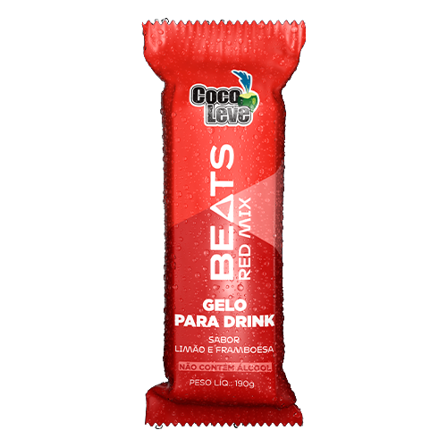 Gelo Coco Leve Sabor Beats Red Mix- 190g - Bebidas BH Delivery - ZapVendas (31) 9.7574-1007