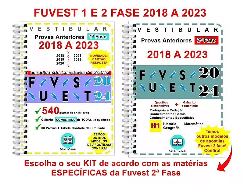 Fuvest 1ª E 2ª Fase Humanas 2018 A 2023 + Gabarito Comentado - https ...