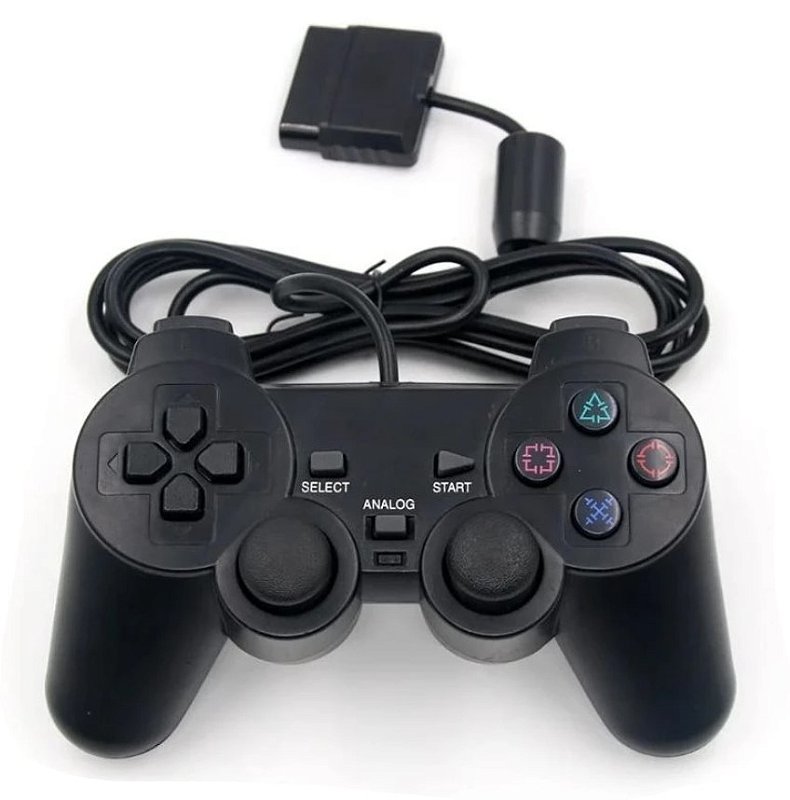 Controle Joystick Analógico Dualshock com Fio para PS2 e PS1 - NyO Tech ...