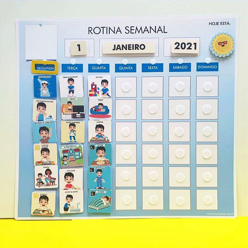 rotina, previsibilidade, TEA, autonomia, organização, figuras - Voz em ...