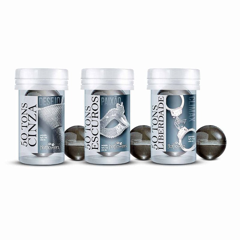 CÁPSULA LUBRIFICANTE HOT BALL - 50 TONS (FUNÇÕES) 2un 3g - HOT FLOWERS ...
