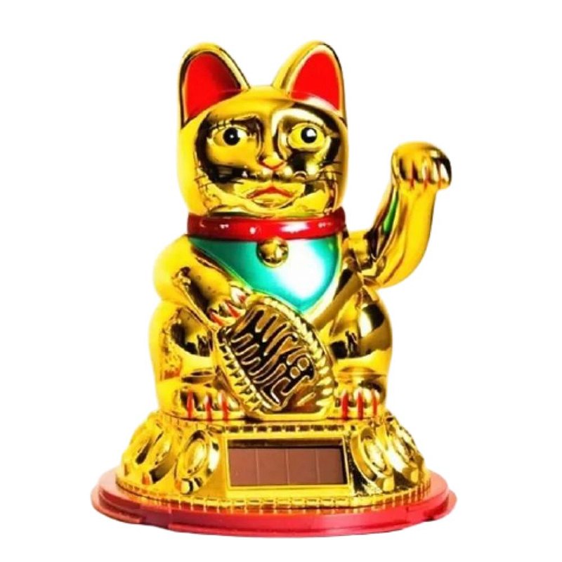 Gatinho Da Sorte Gato Solar Balança A pata - Maneki Neko Japonês ...