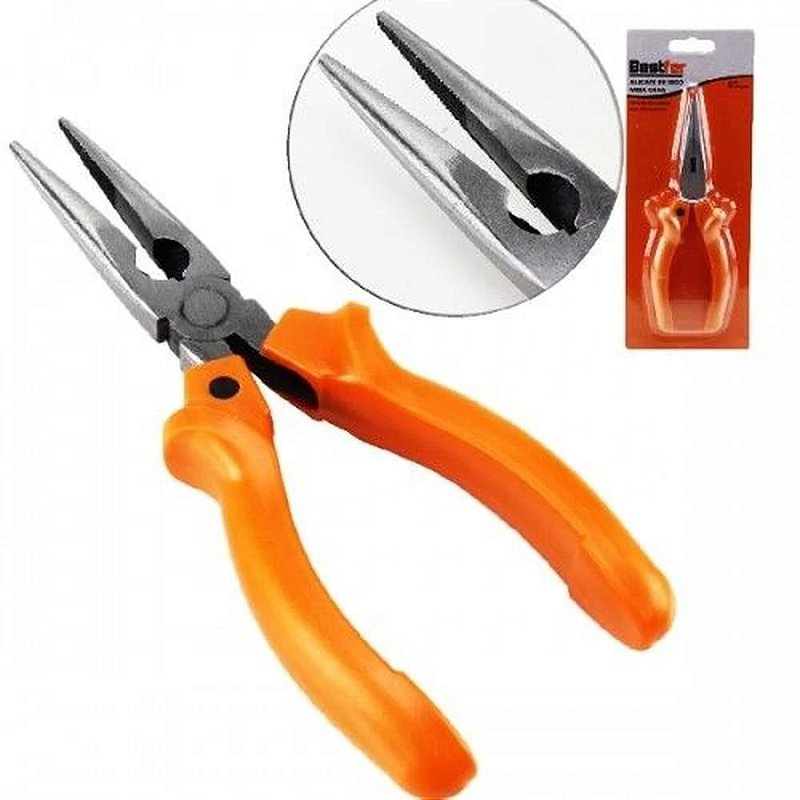 Alicate De Bico Meia Cana 6 Polegadas - Bestfer - BFH- 1228 - mjs smart imports - importados e ...