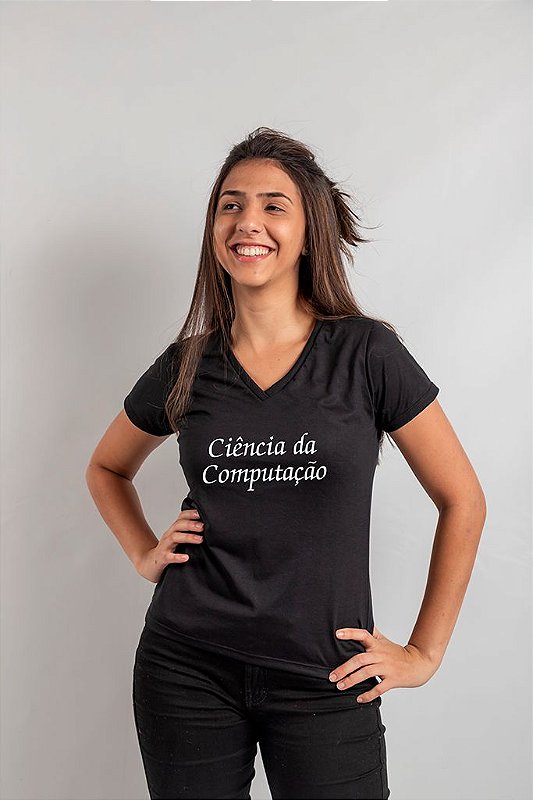 Camisa Ciência da Computação Feminina - Veste CW: A Loja do estudante