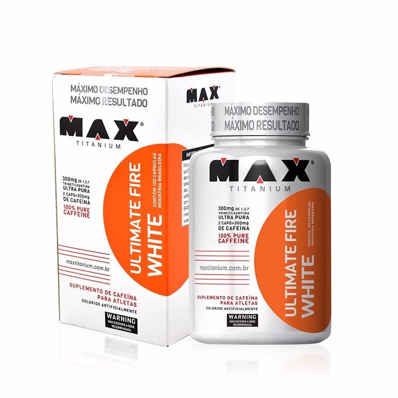 Termogênico Ultimate Fire White 120 Cápsulas - Max Titanium - Fortão ...