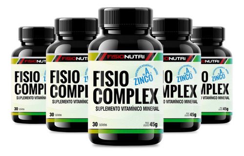 Kit 5x Multivitamínico A a Z 30 tabletes cada - FisioNutri - Fortão ...
