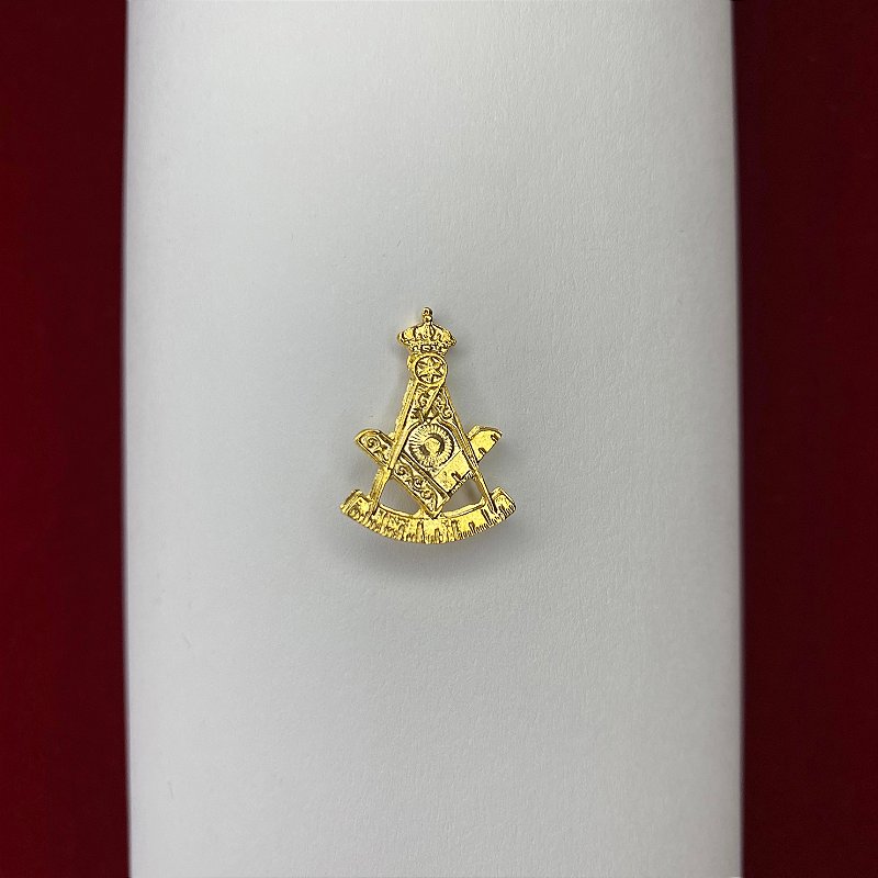 Pin Past Master Dourado - Horus Alfaia - Produtos e Paramentos Maçônicos