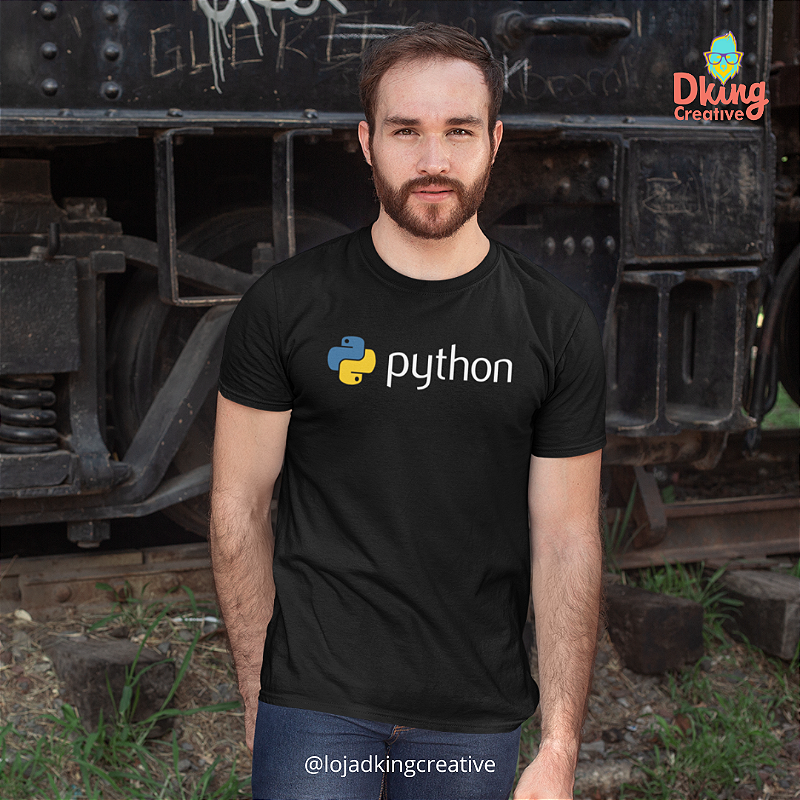 Camiseta Python Code Programador Software Camisa Nerd - Dking Creative