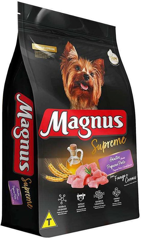 Magnus Supreme Cães Adultos Raças Pequenas Frango 2,5kg - DogLivery ...