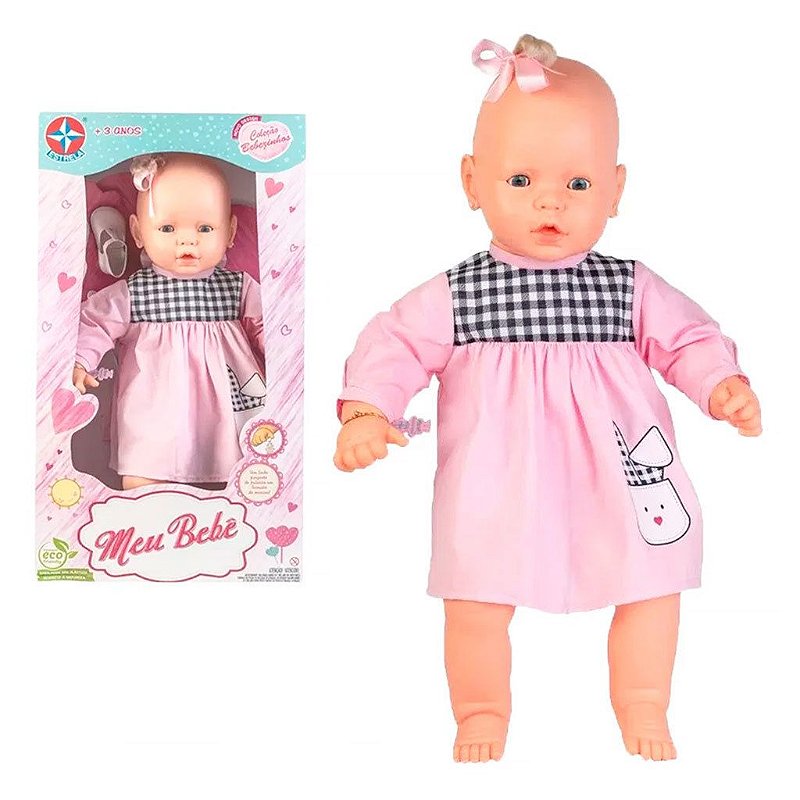 Boneca Meu Bebê Grande Com Cheirinho - Estrela - Alves Baby