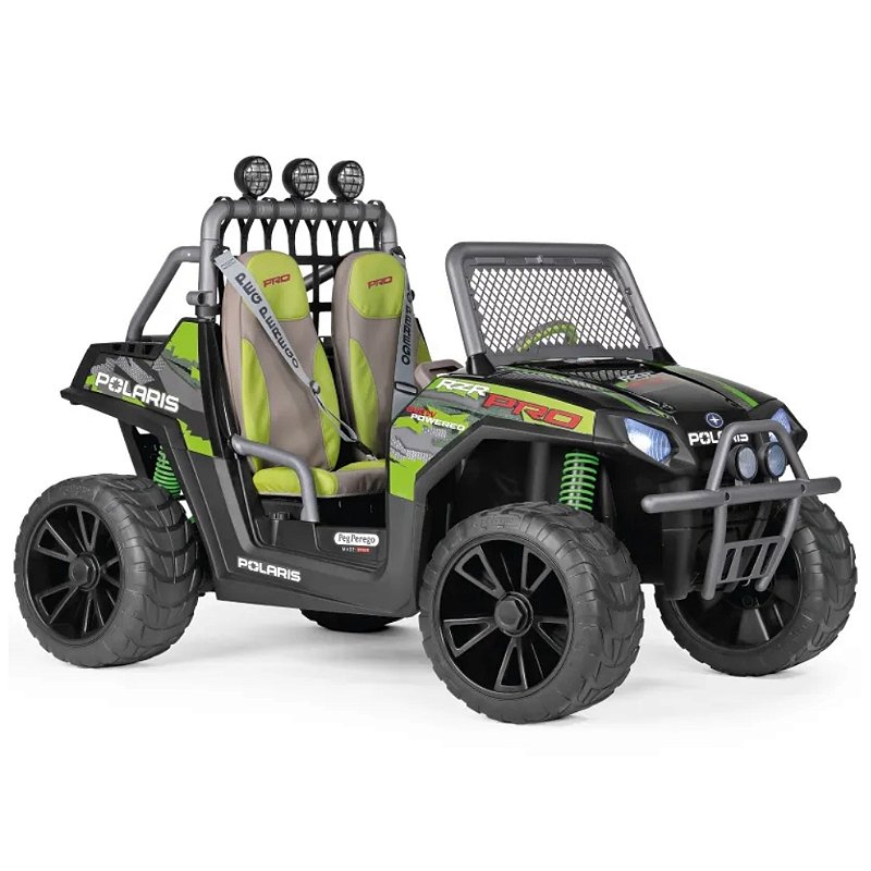 Carro Elétrico Peg Perego Polaris Rzr Pro Green Shadow 24v - Alves Baby